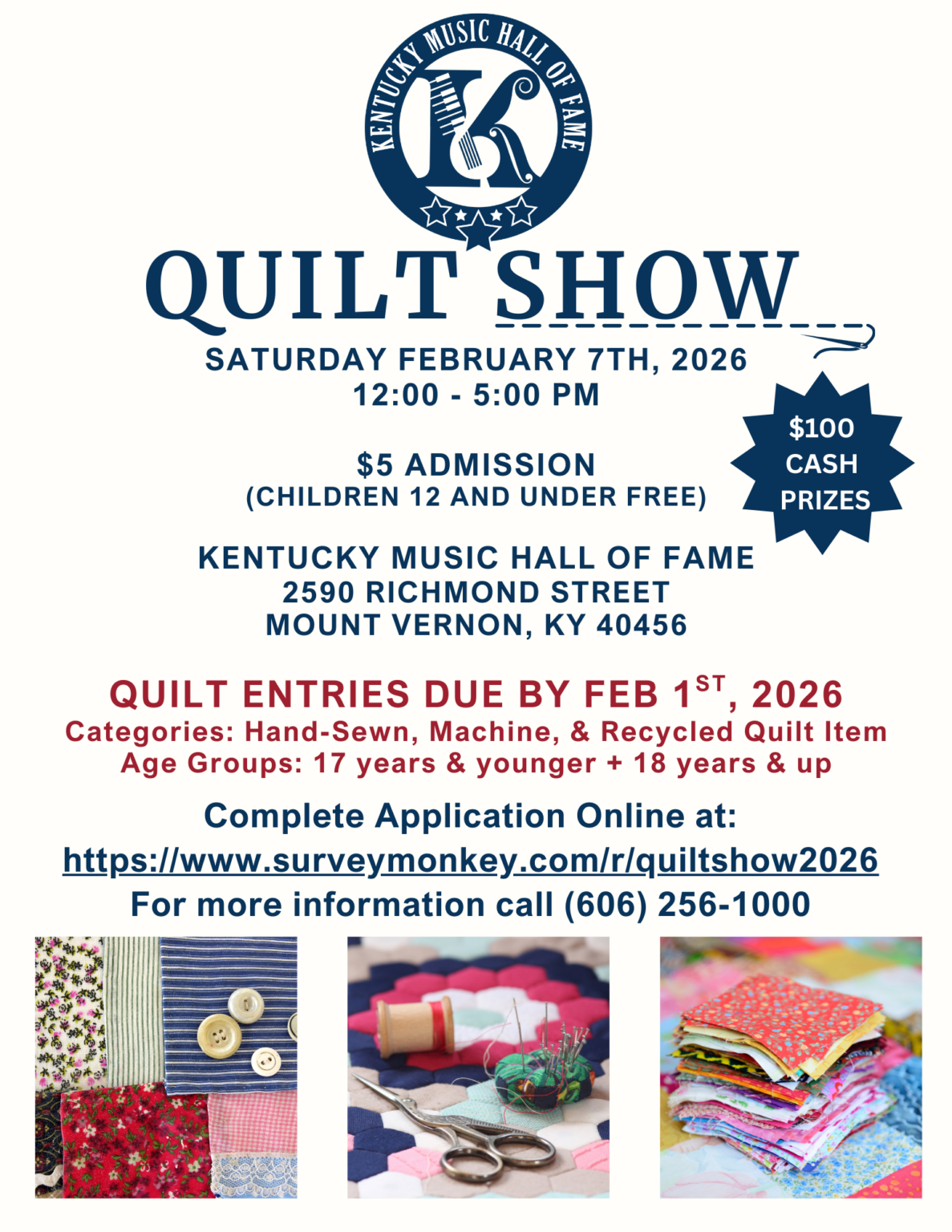 3rd Annual Quilt Show Coming February 2026 - Kentucky Music Hall of ...